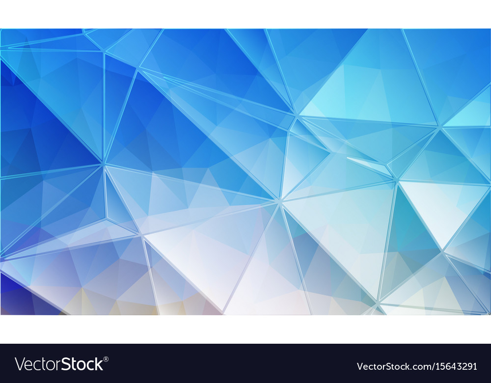 Blue triangle background Royalty Free Vector Image