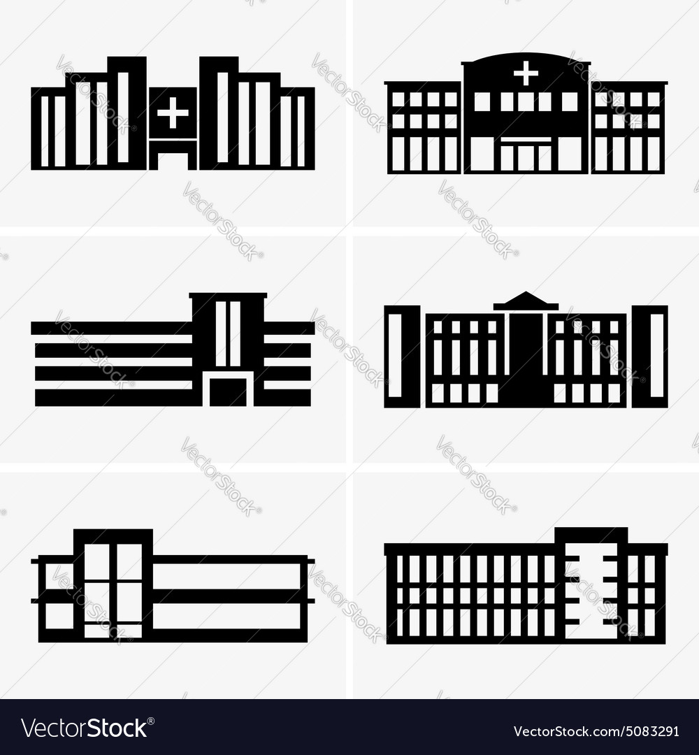 Hospitals Royalty Free Vector Image - VectorStock