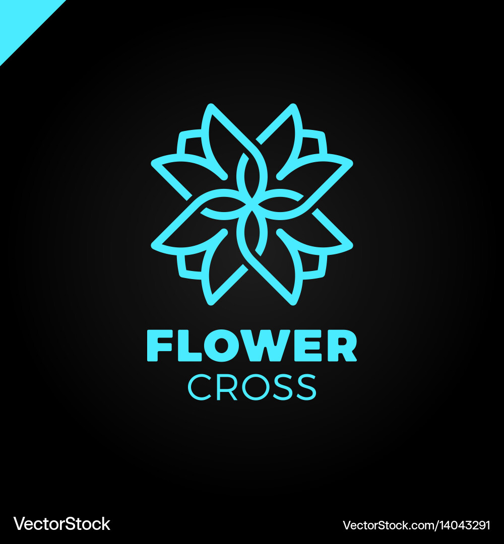 Isolated abstract colorful cross logo Royalty Free Vector