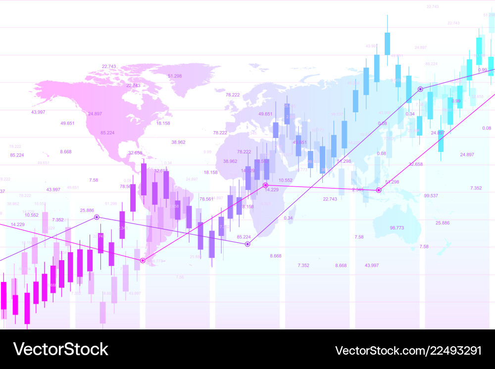 Stock market or forex trading graph chart suitable