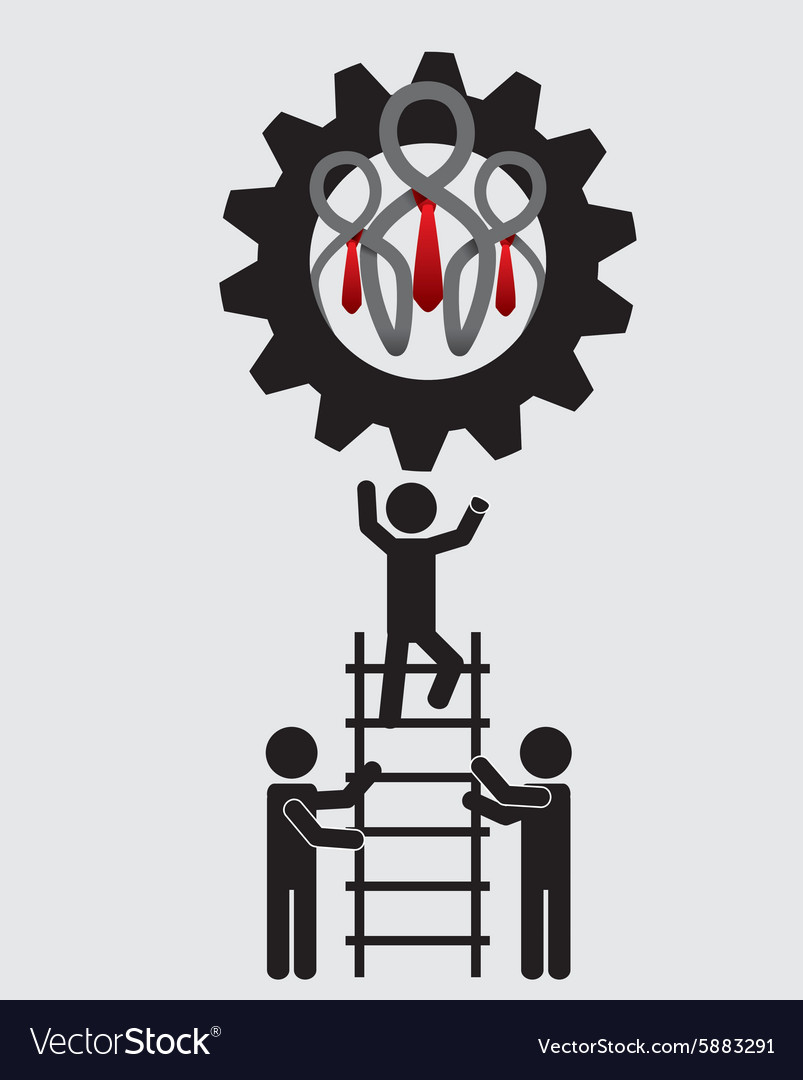 Teamwork design Royalty Free Vector Image - VectorStock