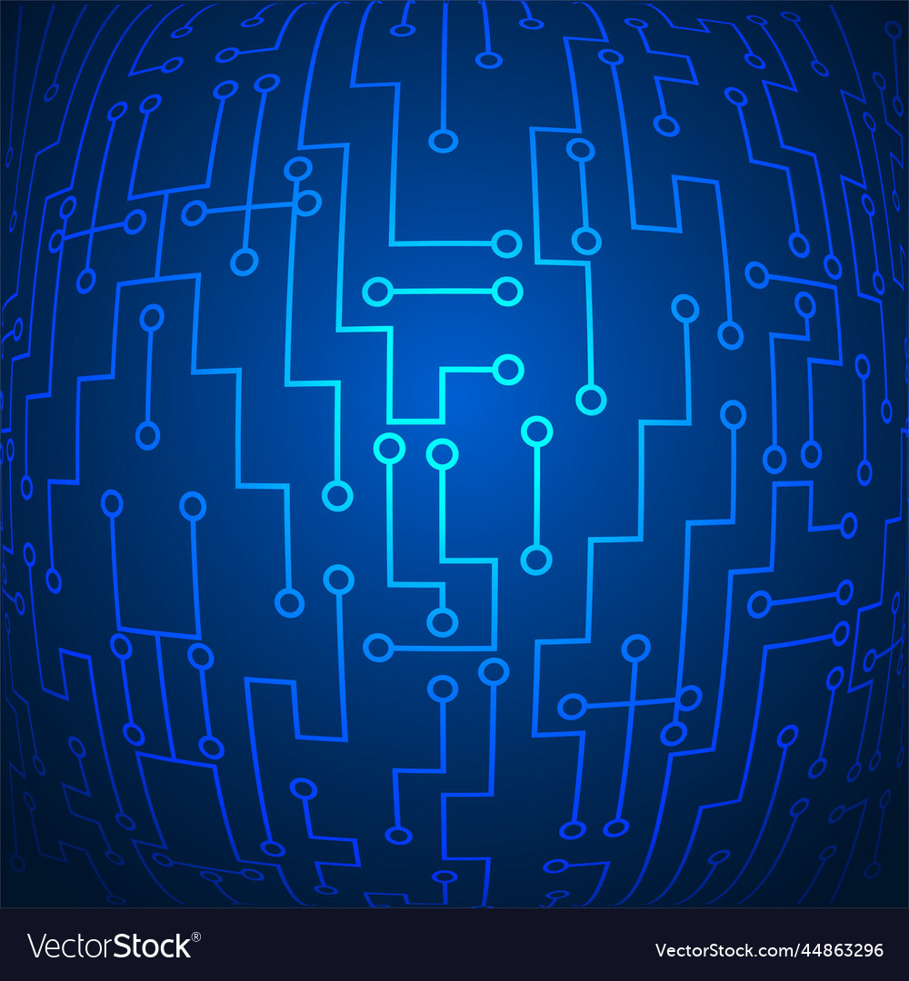 Abstract shiny blue technology background Vector Image