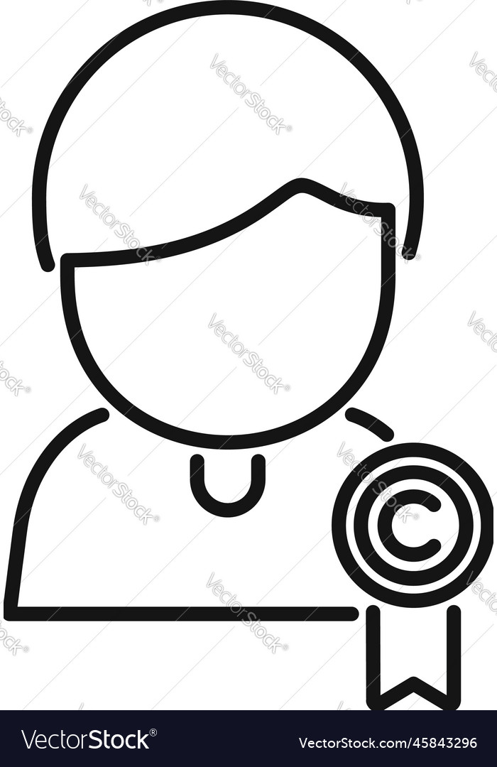 Brand Ambassador Icon Outline Social Media Vector Image