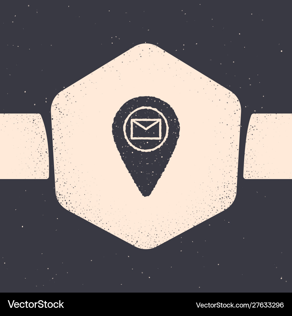Grunge placeholder on map paper in perspective Vector Image
