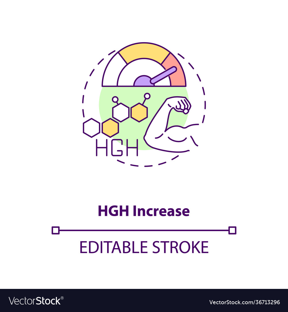 Hgh increase concept icon Royalty Free Vector Image Hgh increase concept icon Royalty Free Vector Image