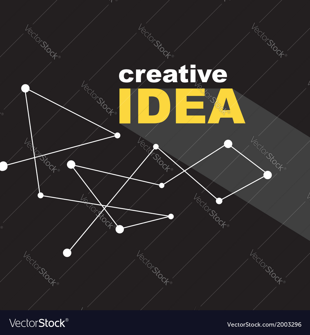 Idea concept creative background Royalty Free Vector Image