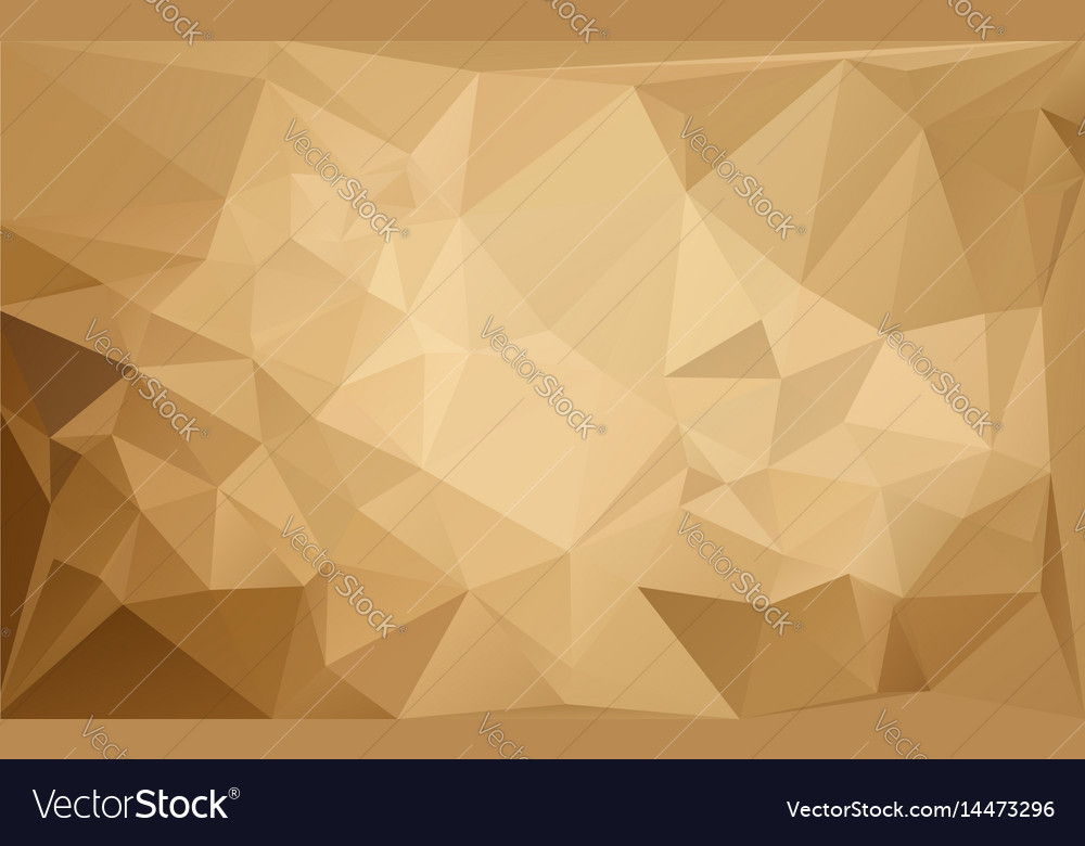 Low poly pattern brown Royalty Free Vector Image
