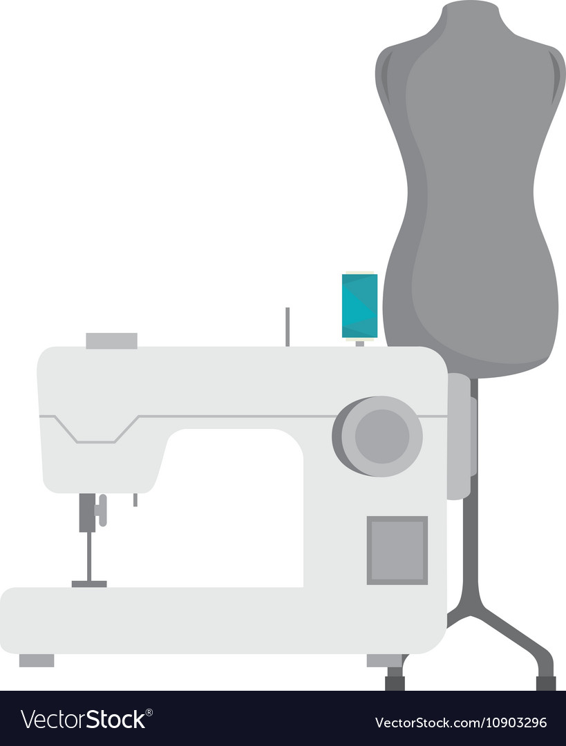 Sewing machine design Royalty Free Vector Image