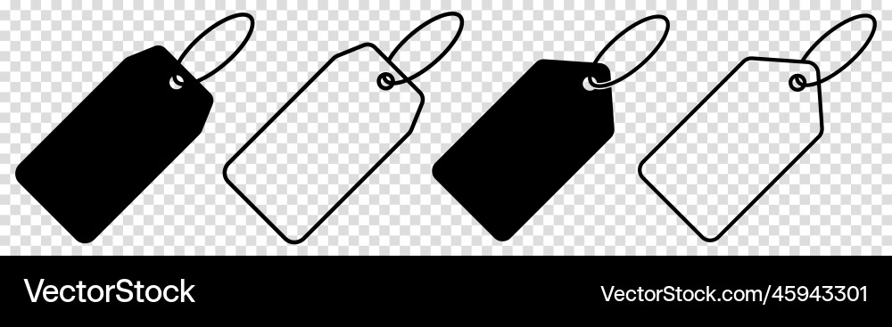 Price tag icons design for web and mobile app Vector Image