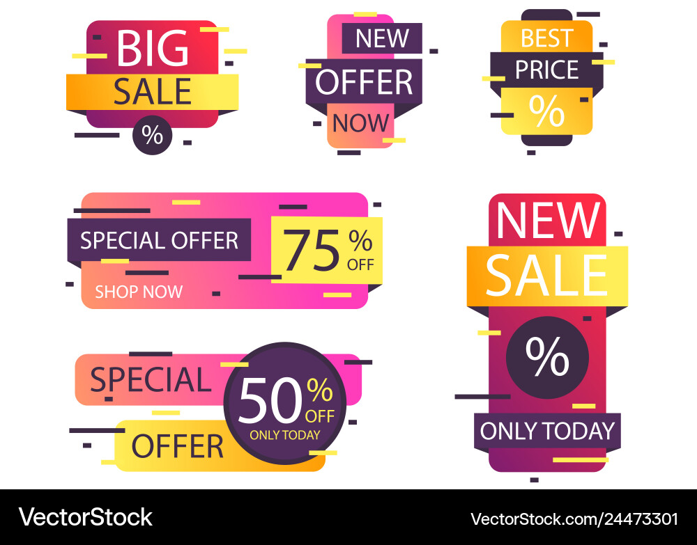 Sales banner design Royalty Free Vector Image - VectorStock