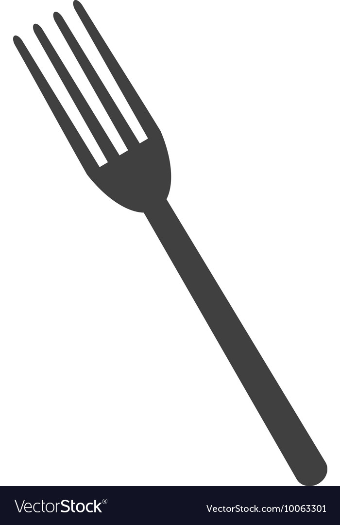 Single fork icon Royalty Free Vector Image - VectorStock