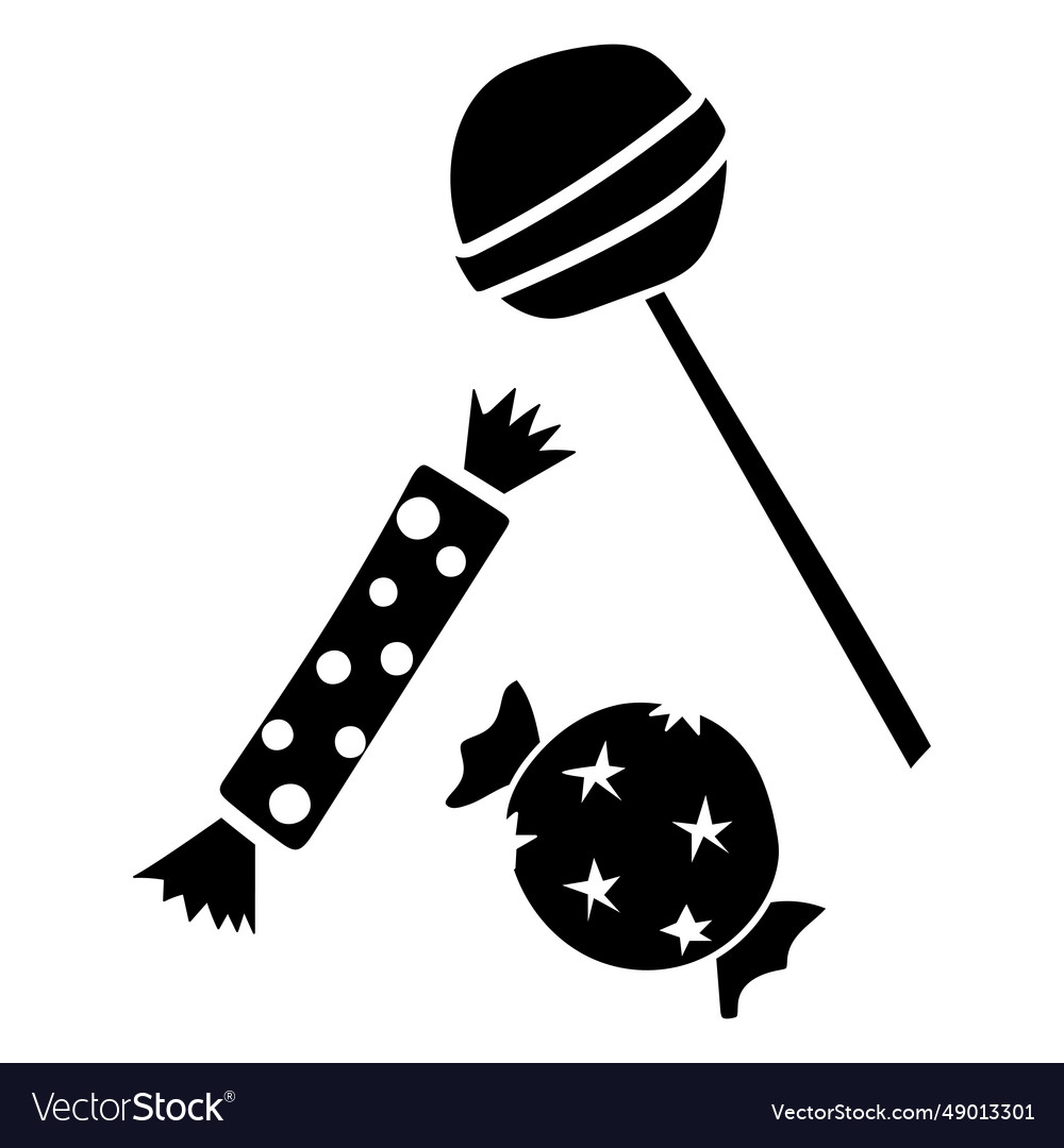 Sweets cut out Royalty Free Vector Image - VectorStock