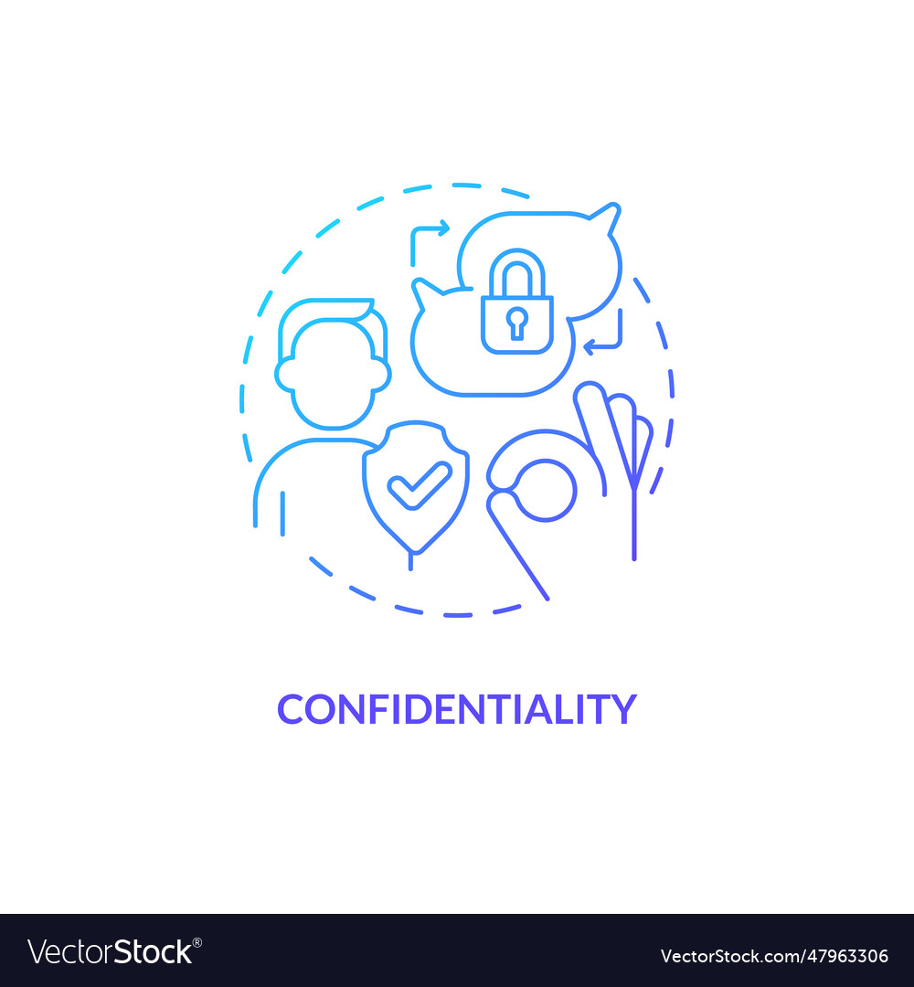 2d gradient direct communication icon concept Vector Image