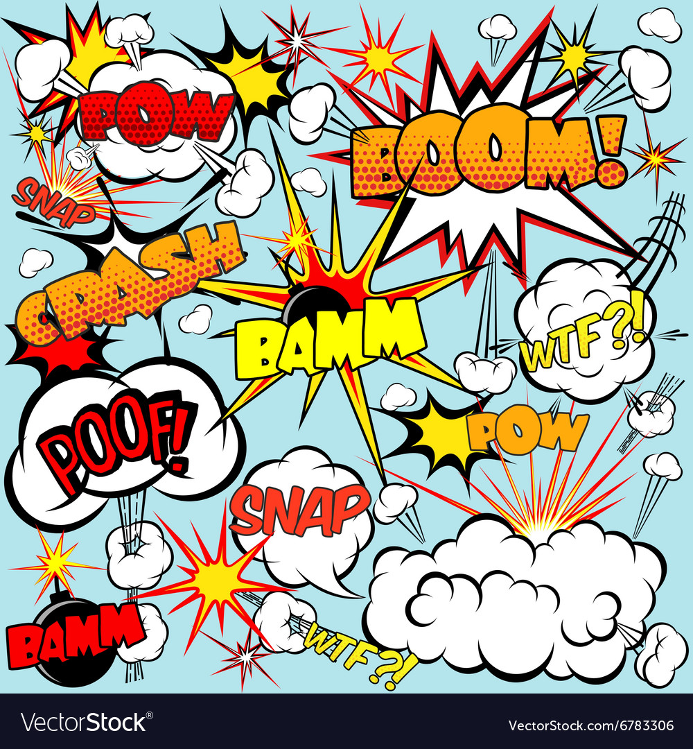Comic speech bubbles Royalty Free Vector Image