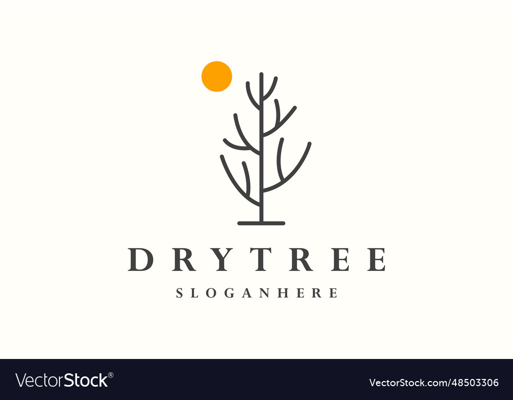 Dry tree Royalty Free Vector Image - VectorStock