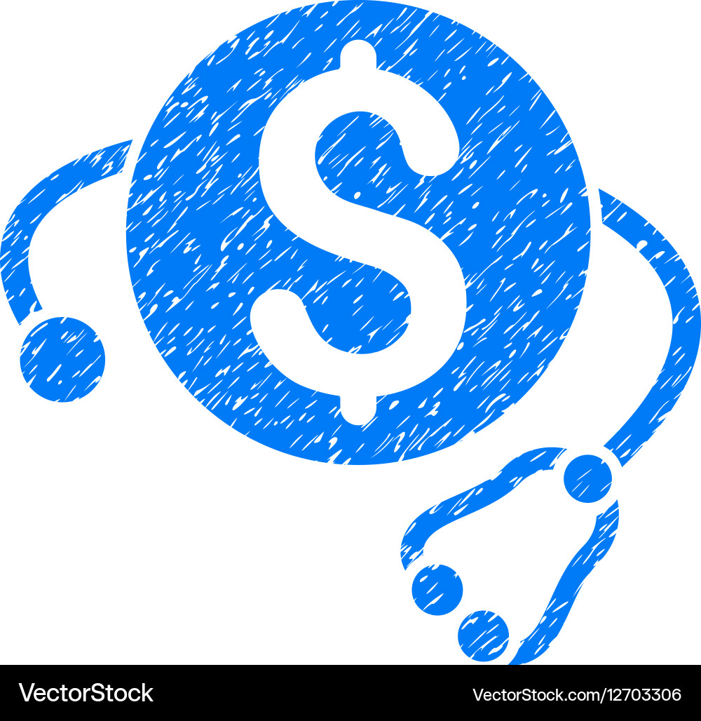 Financial health grainy texture icon Royalty Free Vector