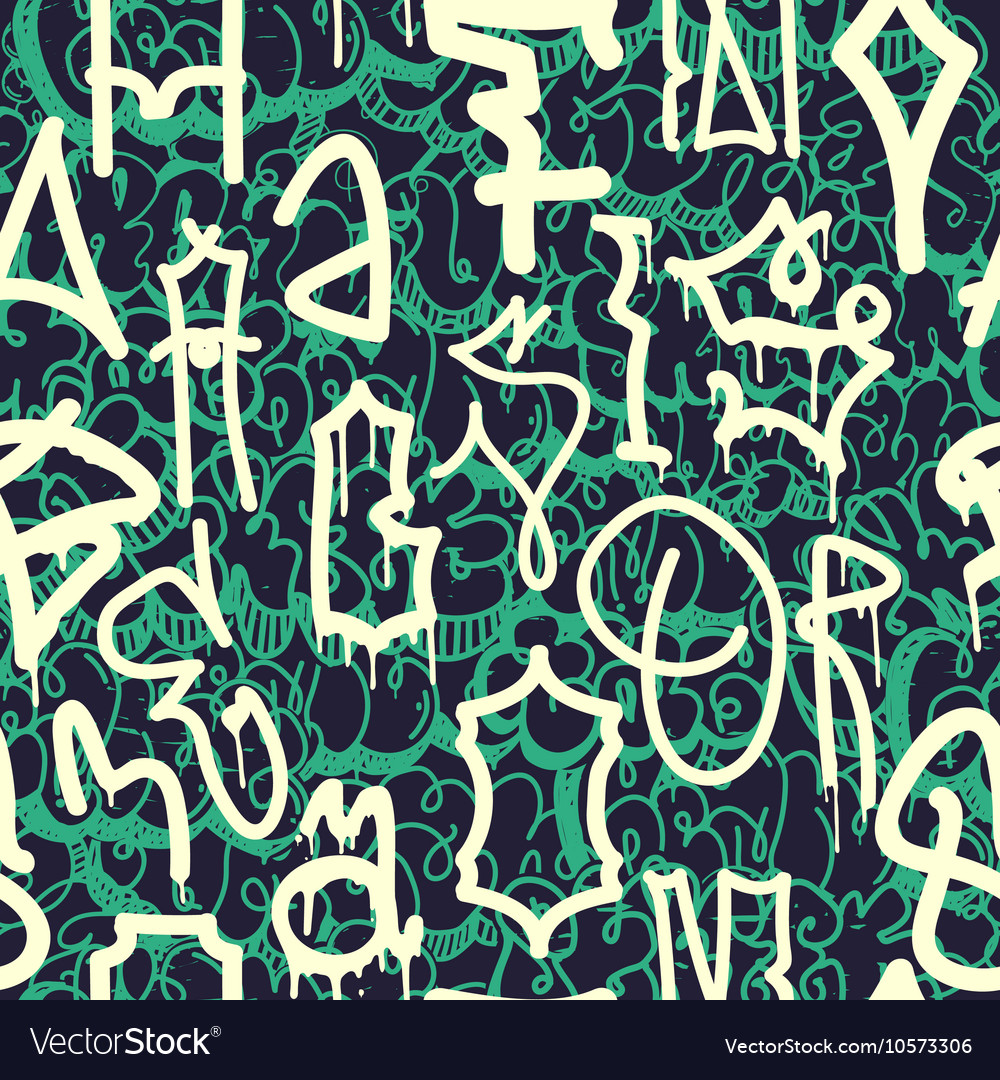 Graffiti background seamless pattern Royalty Free Vector