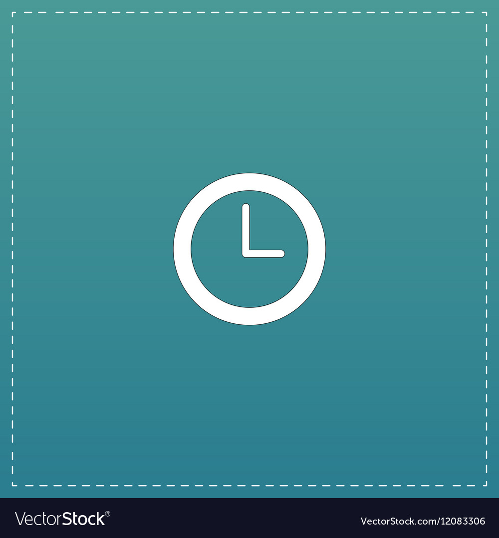 Time clock icon Royalty Free Vector Image - VectorStock