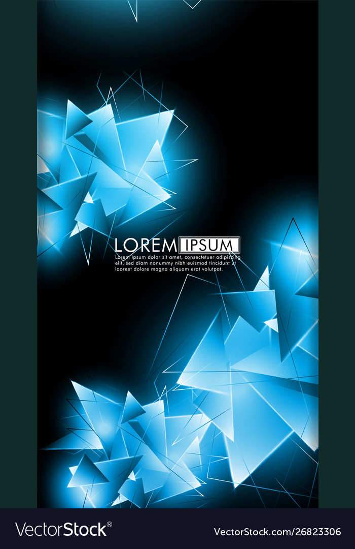 Vertical triangle background abstract composition Vector Image