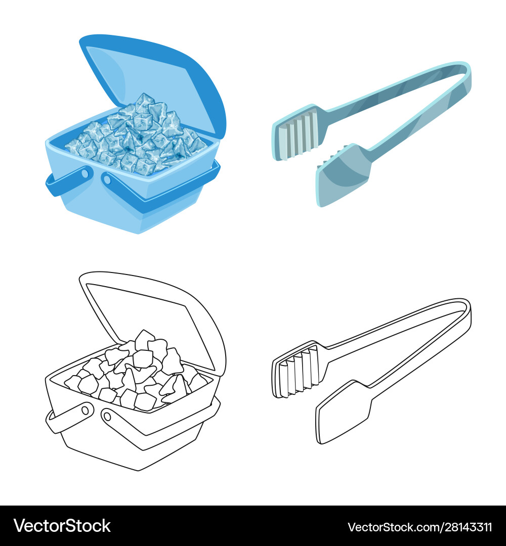 Design texture and frozen sign set Royalty Free Vector Image