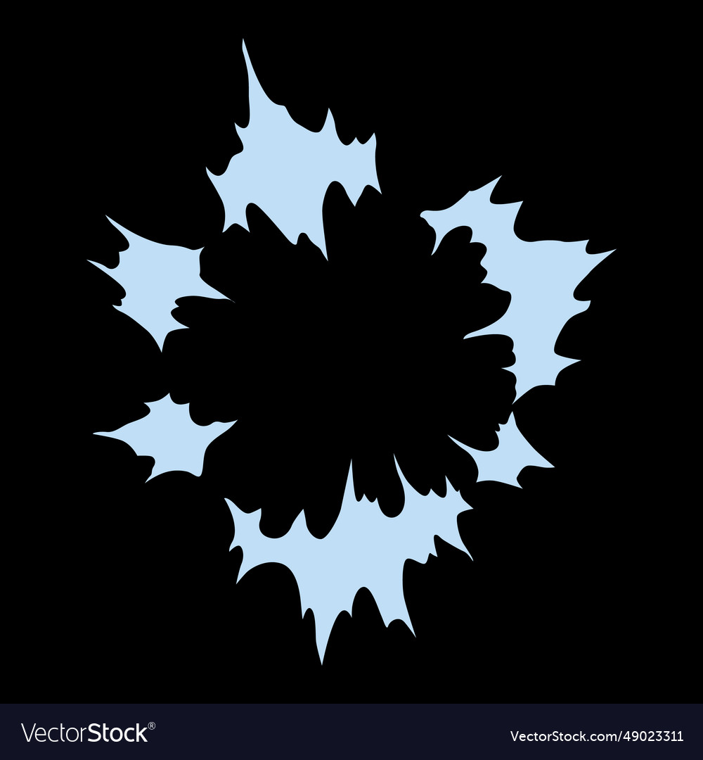 Explosion spark cartoon burst effect Royalty Free Vector