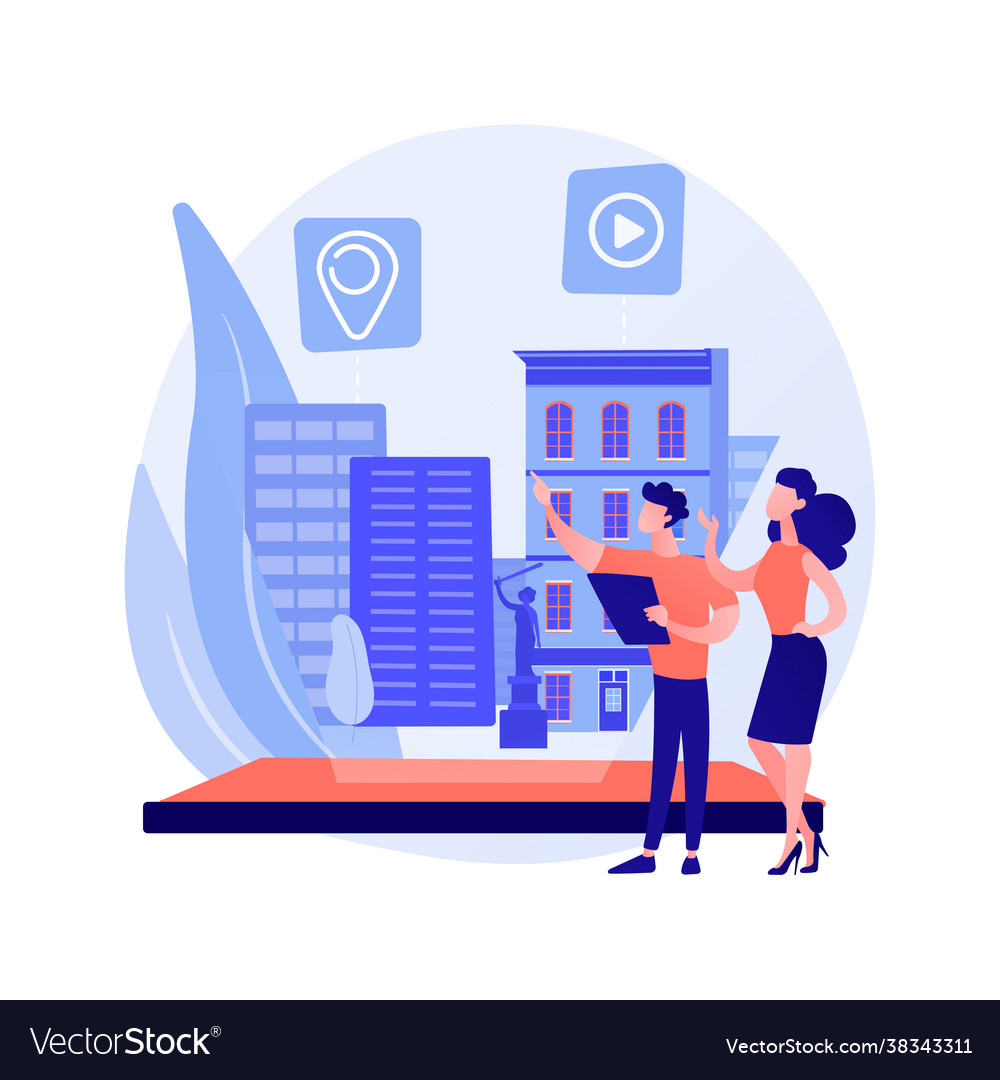 Interactive Design Visualization Abstract Concept Vector Image