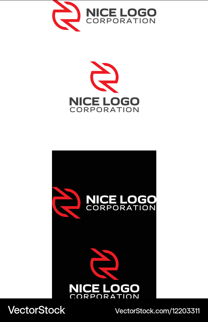 Power logo with the letters r Royalty Free Vector Image