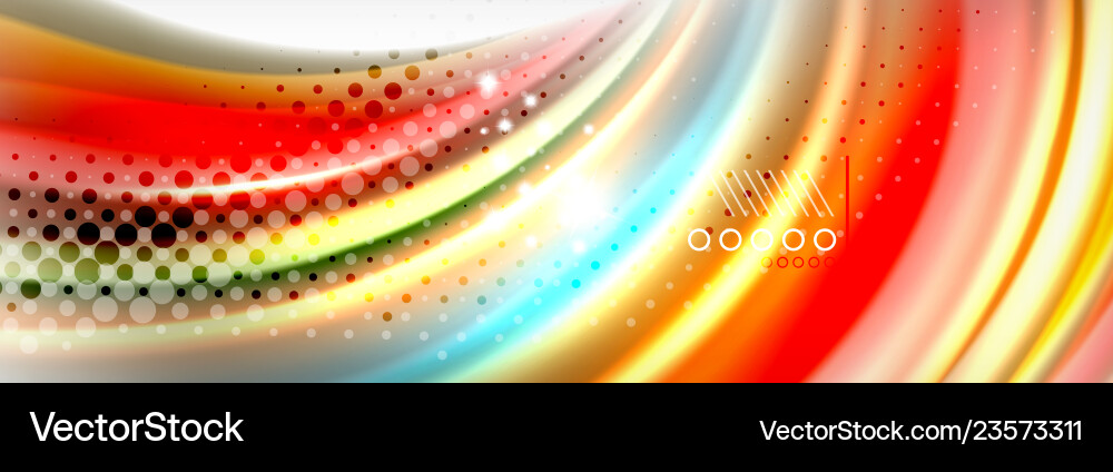 Smooth liquid blur wave background color flow Vector Image