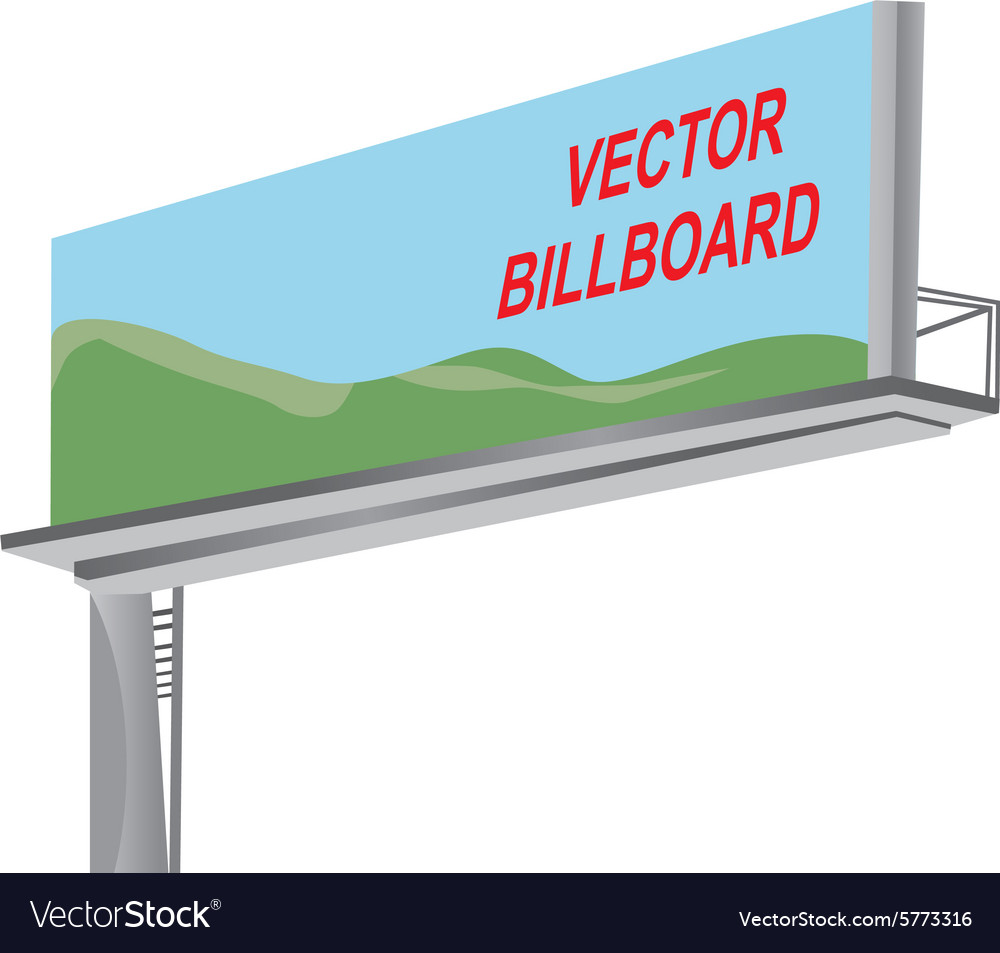 Billboard template Royalty Free Vector Image - VectorStock