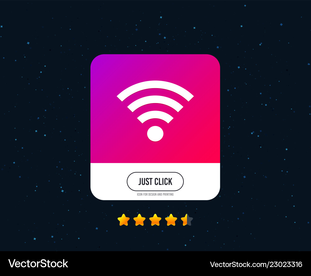 Wifi sign wi-fi symbol wireless network Royalty Free Vector