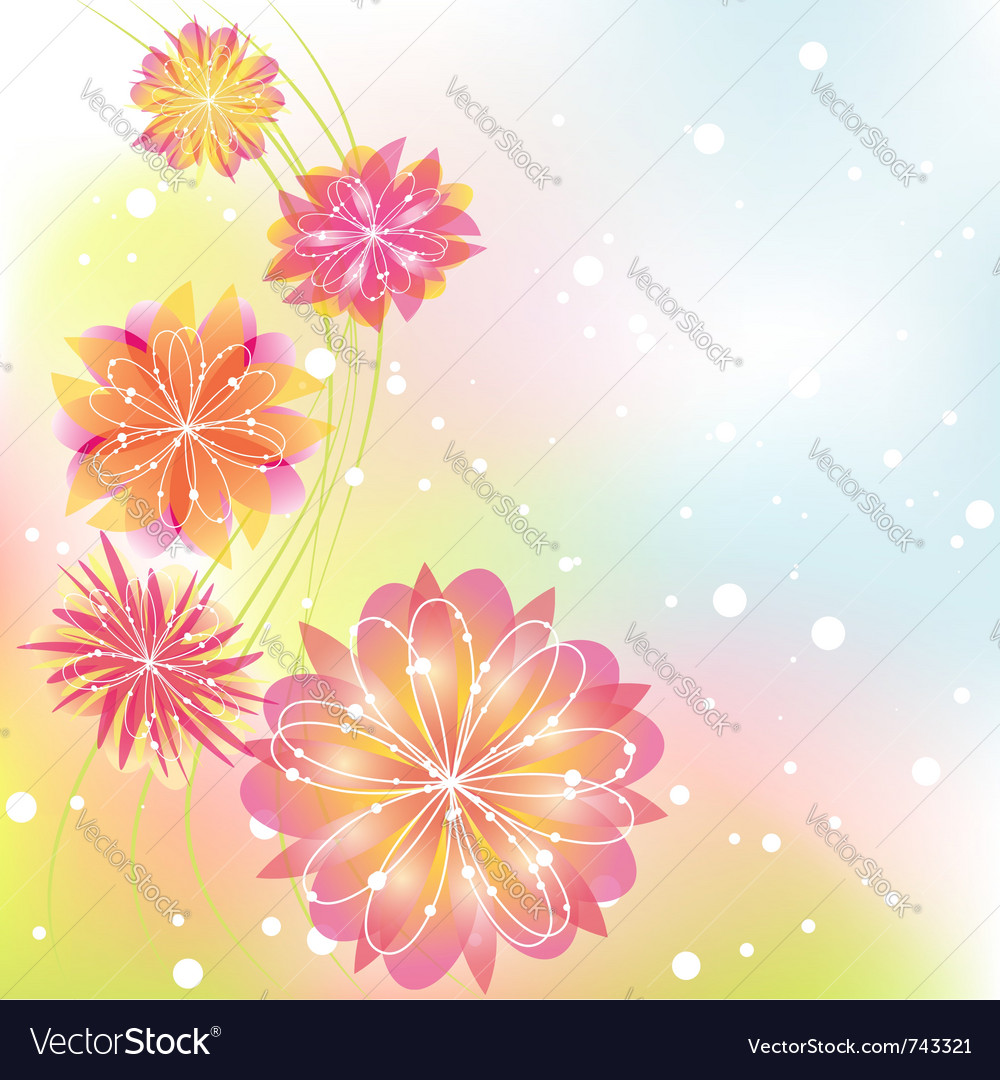 Abstract springtime flower Royalty Free Vector Image