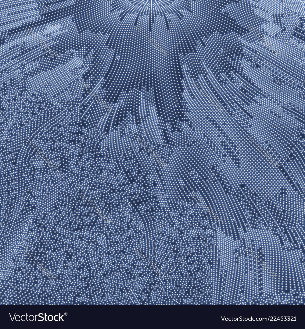 Array with dynamic particles 3d texture Royalty Free Vector