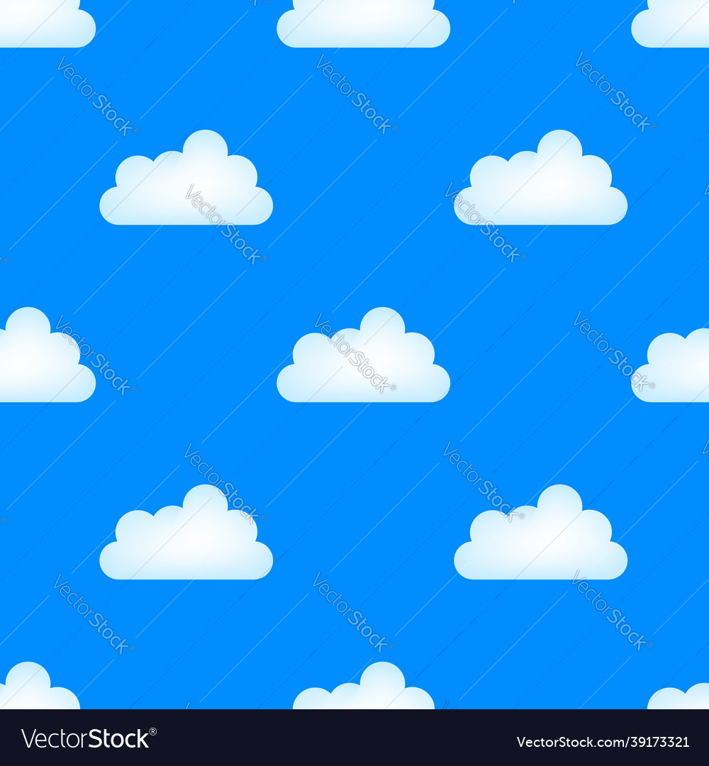 Blue sky clouds cloud pattern shape Royalty Free Vector