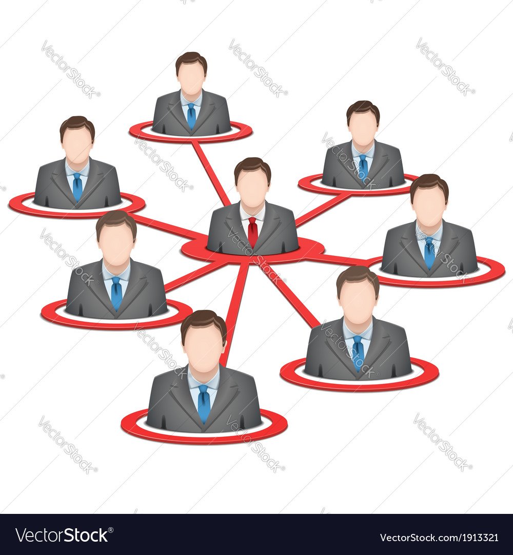 Business Network Royalty Free Vector Image - VectorStock