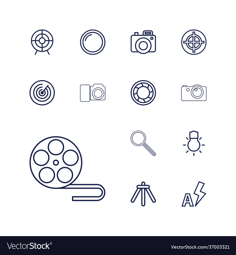 Focus icons Royalty Free Vector Image - VectorStock
