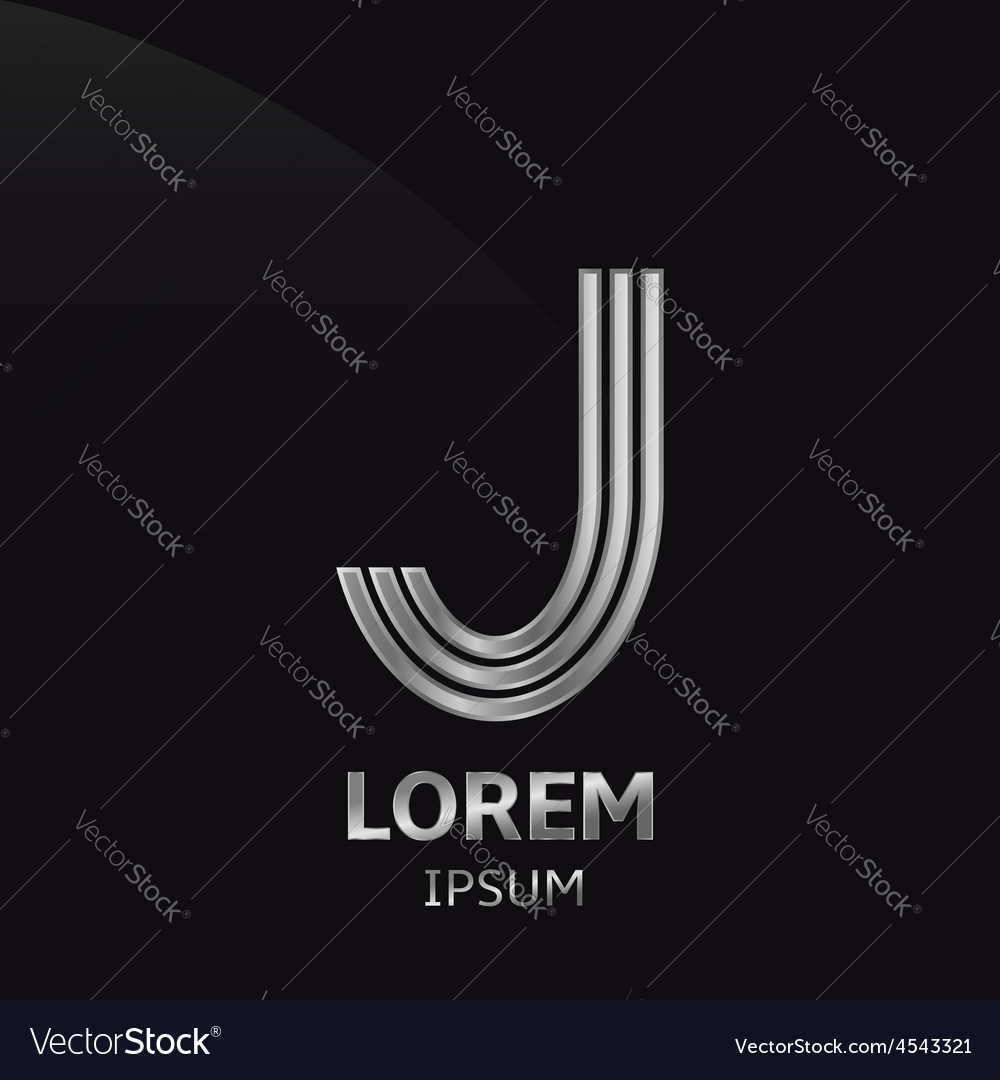 Letter j Royalty Free Vector Image - VectorStock