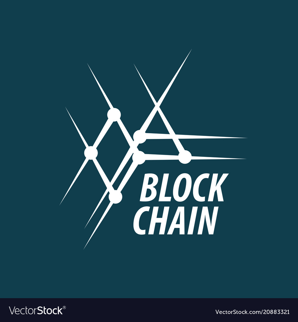 Logo blockchain Royalty Free Vector Image - VectorStock