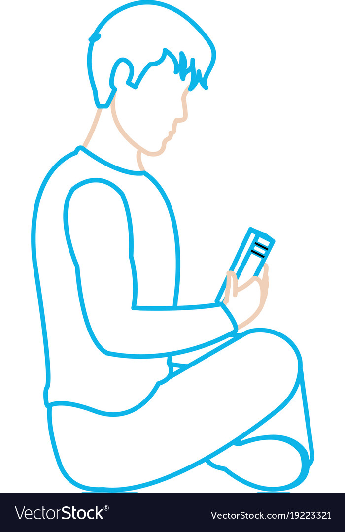 Man reading design Royalty Free Vector Image - VectorStock