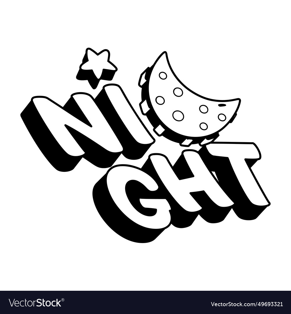 Night Royalty Free Vector Image - VectorStock