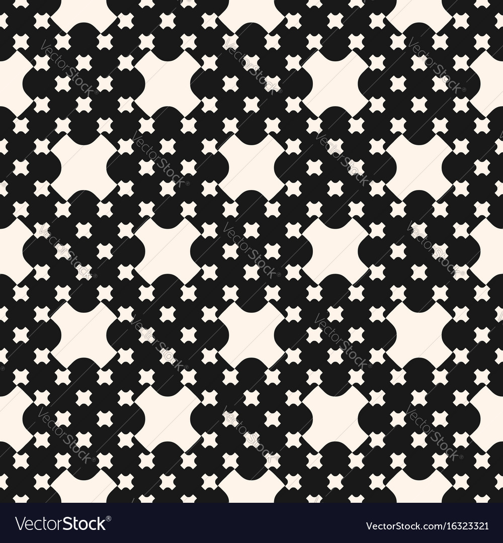 Pattern with big and small geometric shapes Vector Image
