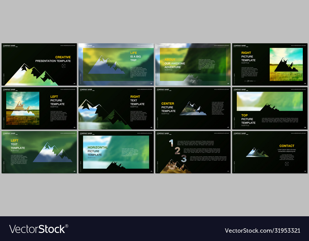 Presentations design templates background Vector Image