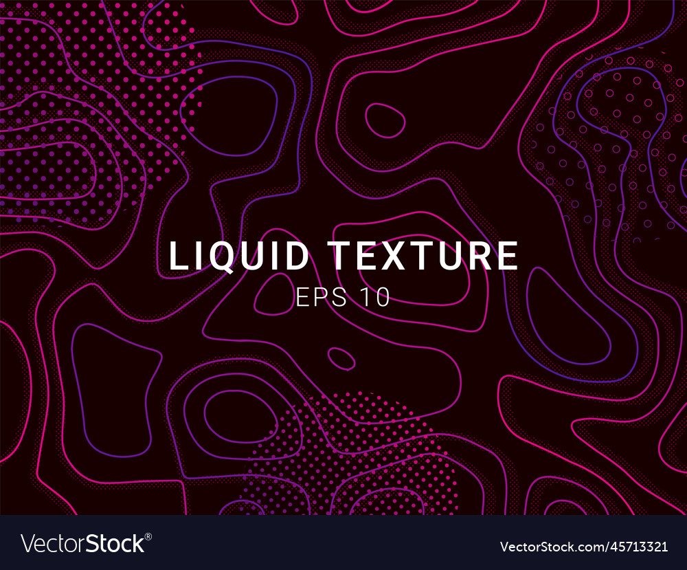 Topography gradient texture liquid pattern Vector Image