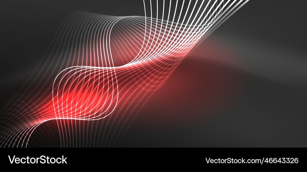 Abstract background neon wave hi-tech design Vector Image