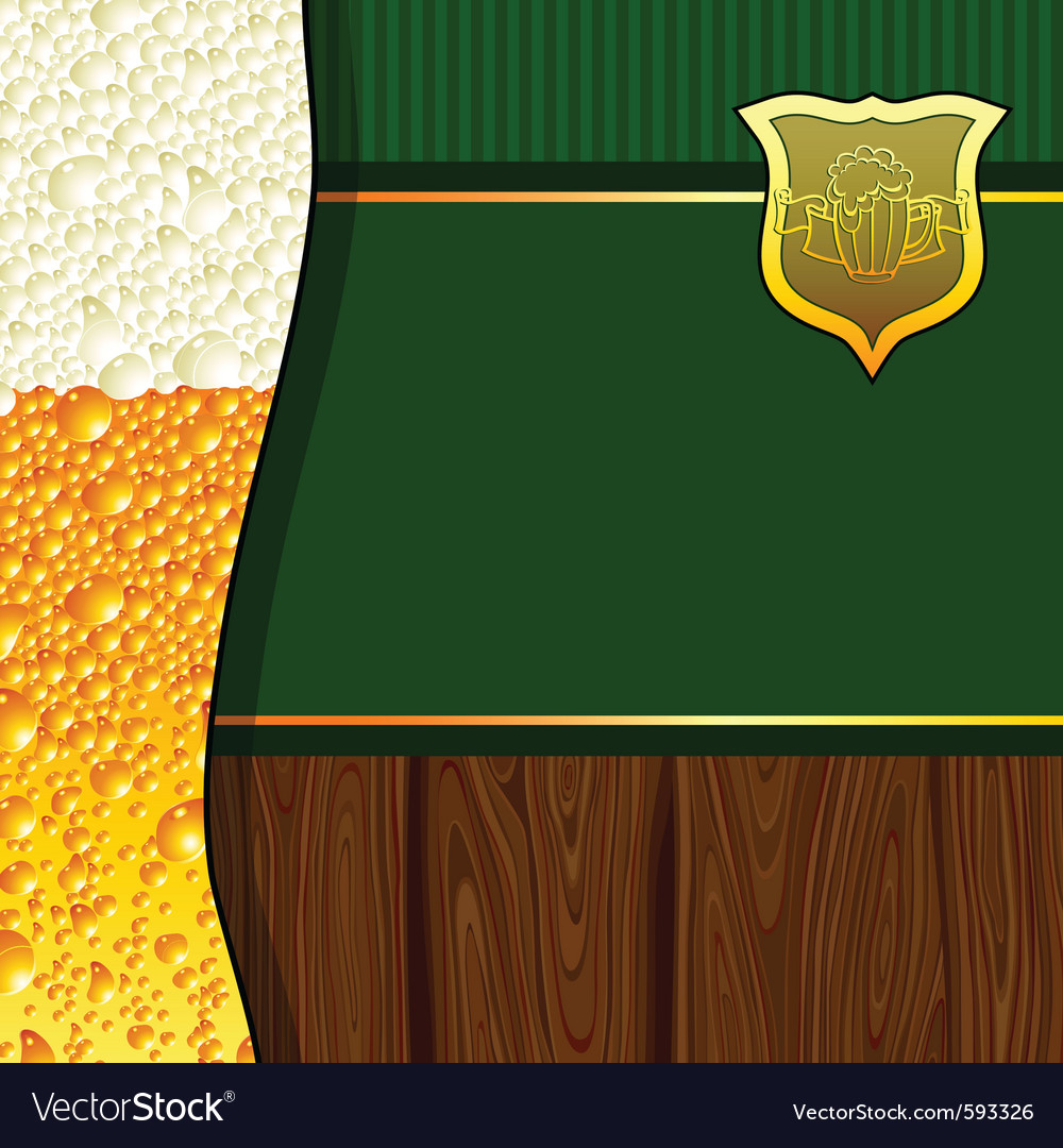 Beer background Royalty Free Vector Image - VectorStock
