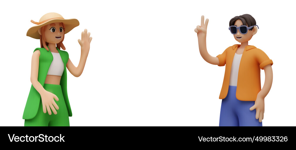 Concept of greeting communication dialogue Vector Image