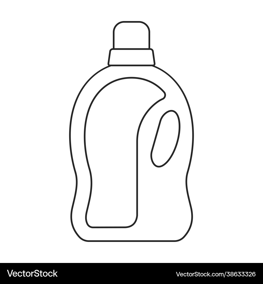 Detergent outline icon Royalty Free Vector Image
