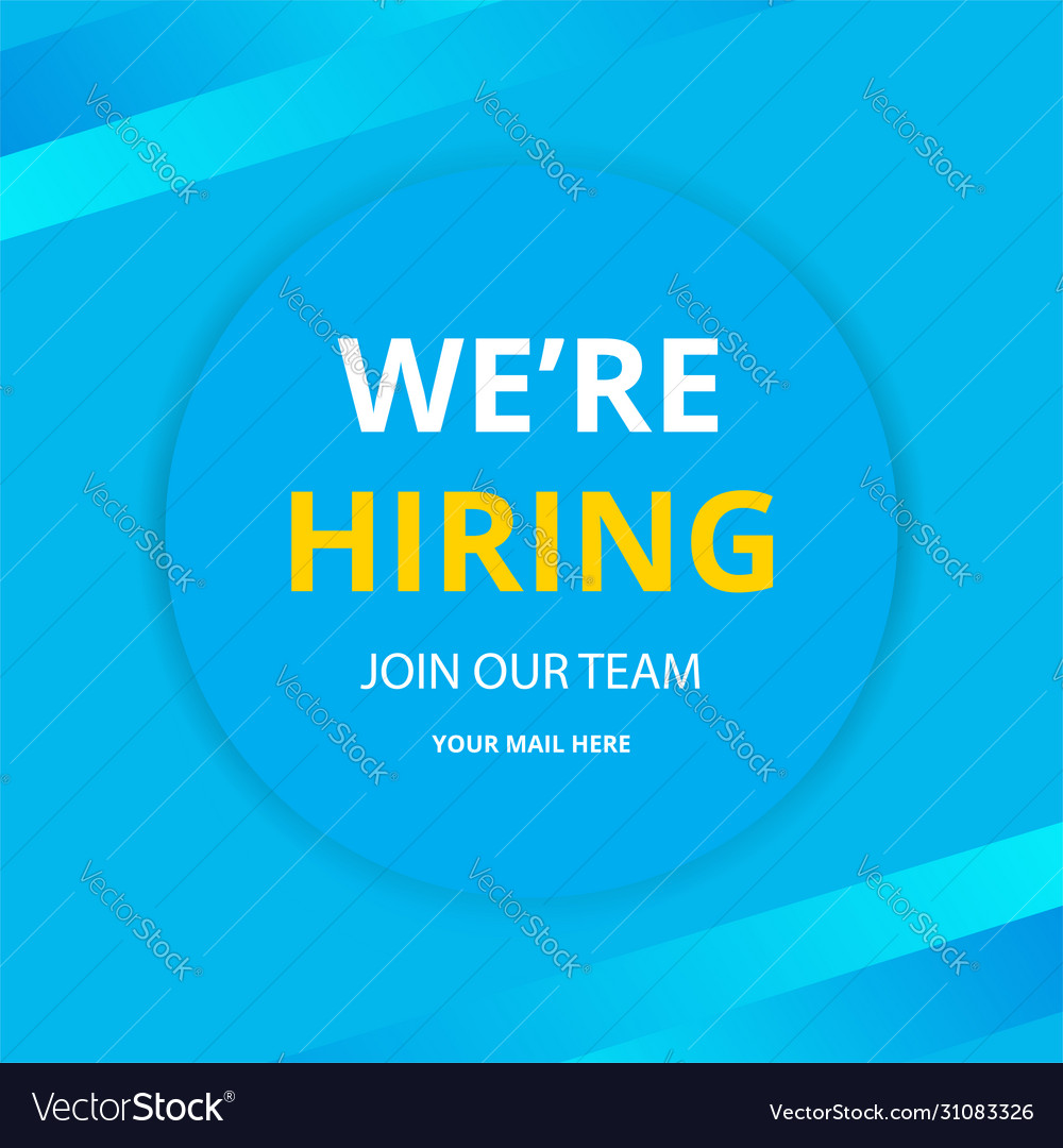 Join our team banners we are hiring communication Vector Image