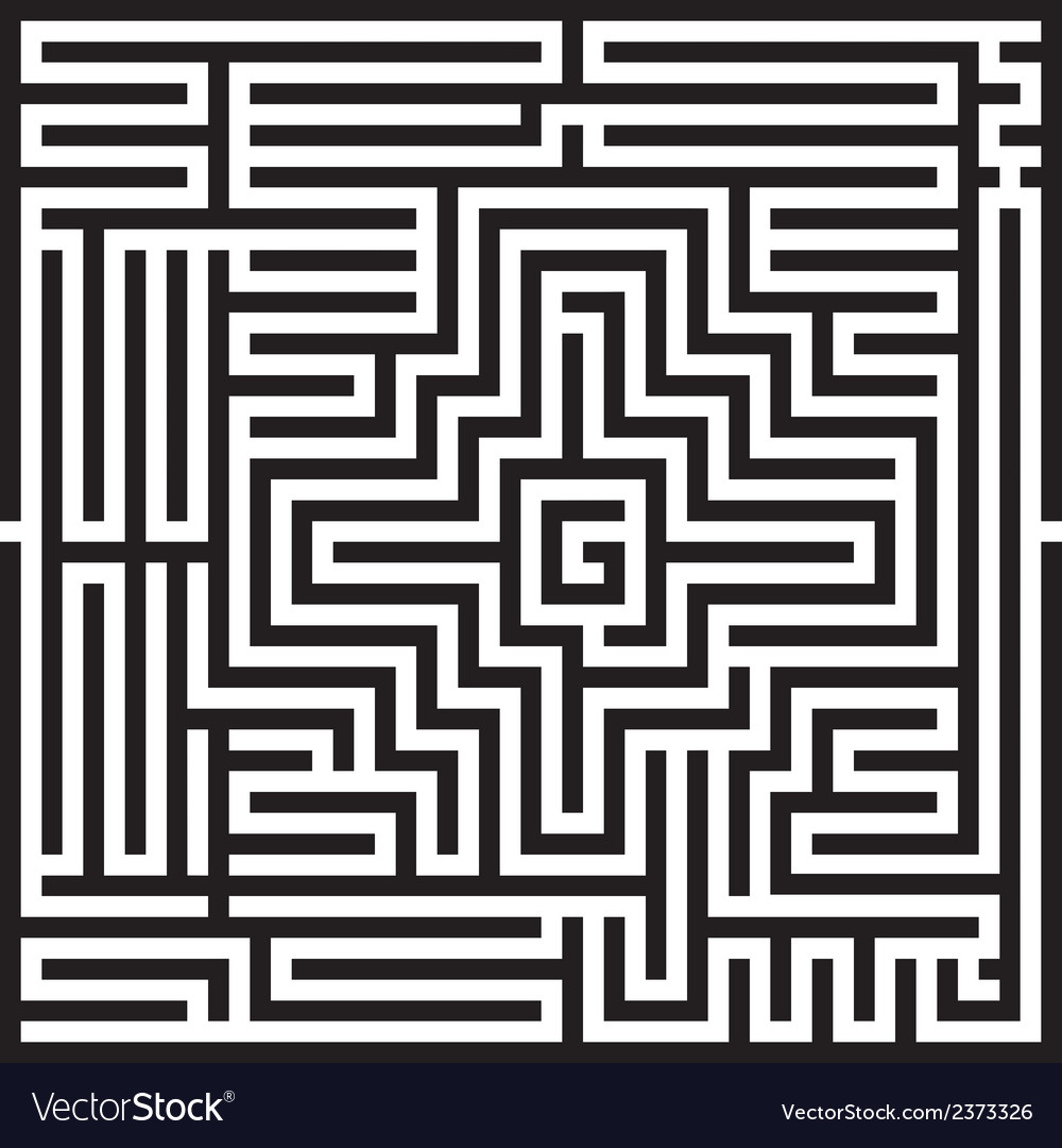 Labyrinth Royalty Free Vector Image - VectorStock