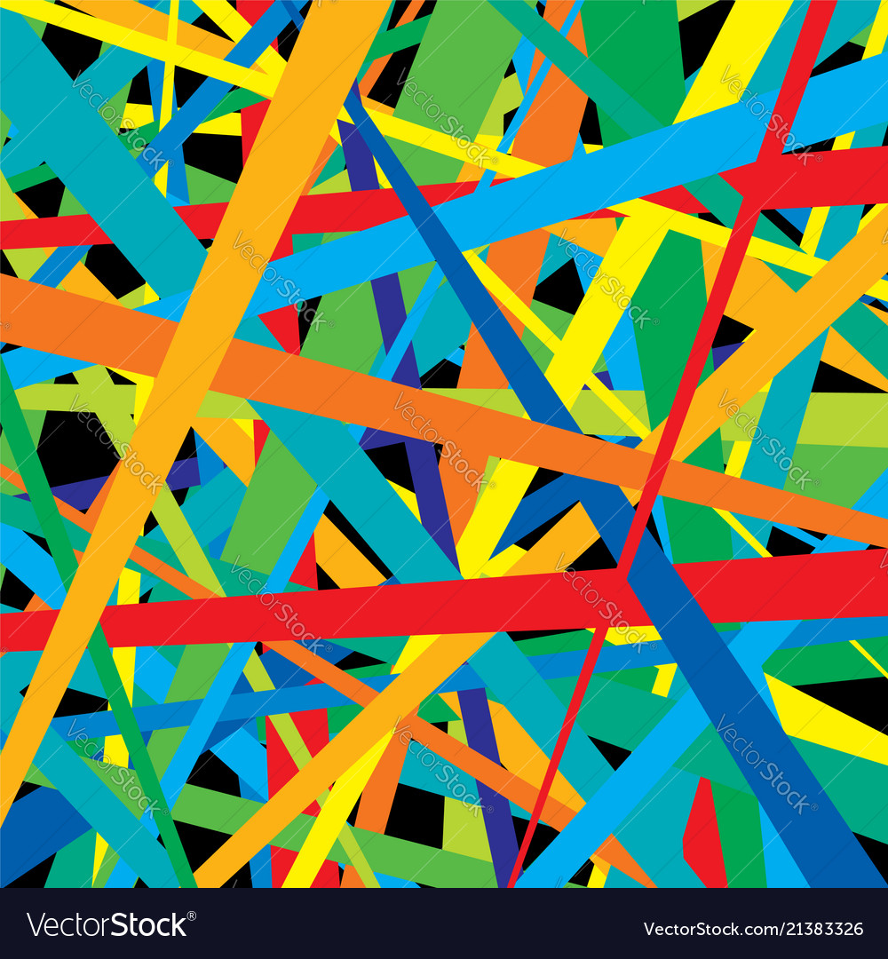 Pattern of colorful lines Royalty Free Vector Image