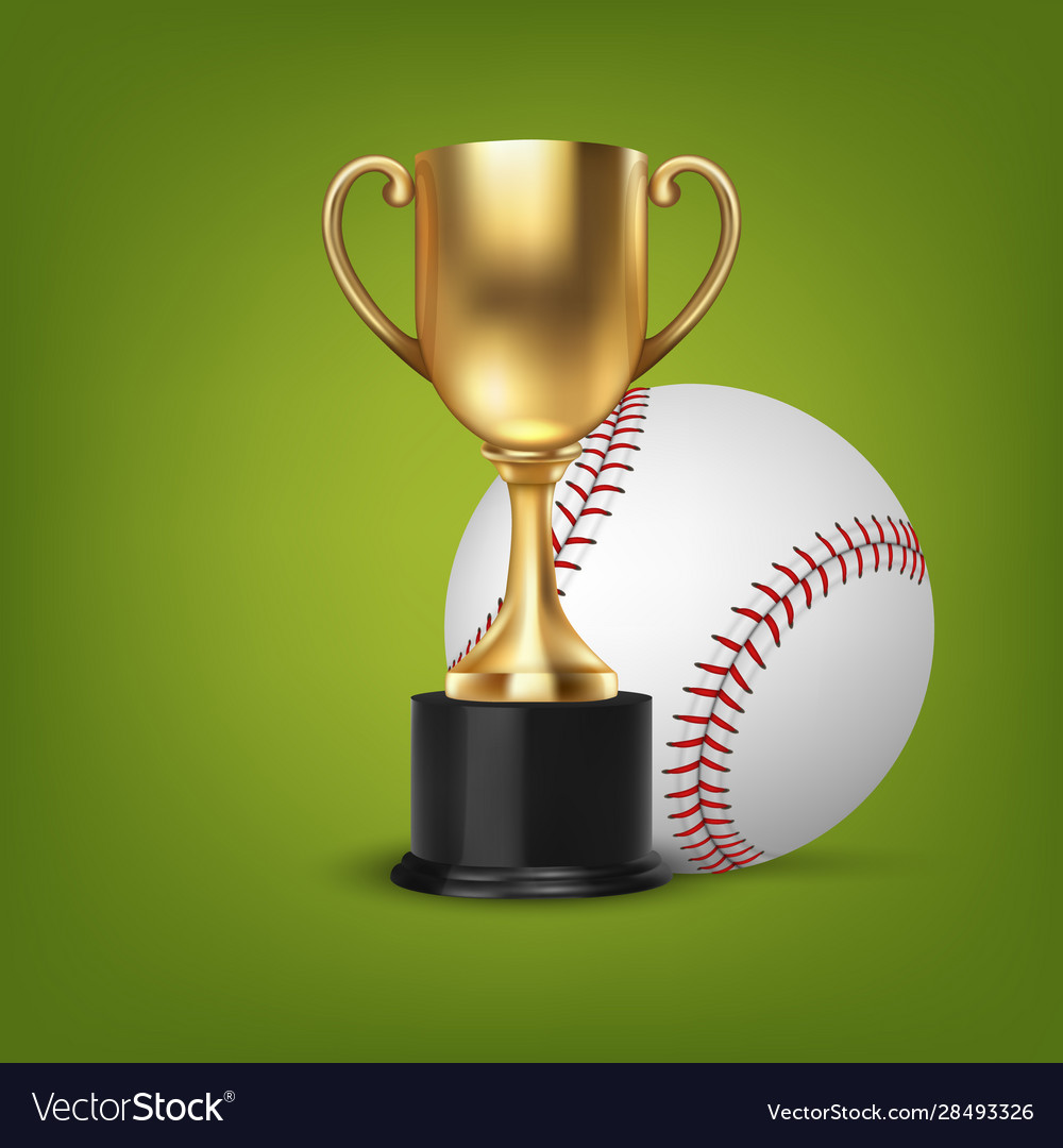 Realistic 3d blank golden champion cup icon Vector Image Realistic 3d blank golden champion cup icon Vector Image